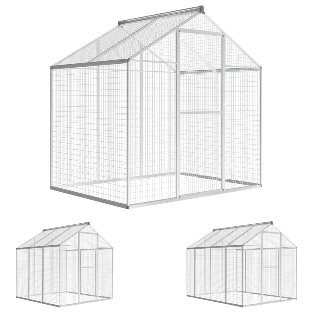 vidaXL Outdoor Aviary Walk-in Aviary with Hinged Door Large Bird Cage ...