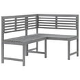 vidaXL Outdoor Corner Bench Side Bench for Patio Garden Solid Wood ...