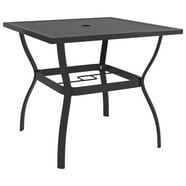 SeaTeak Square-Grate Top Folding Deck Table, Oiled Finish - Walmart.com