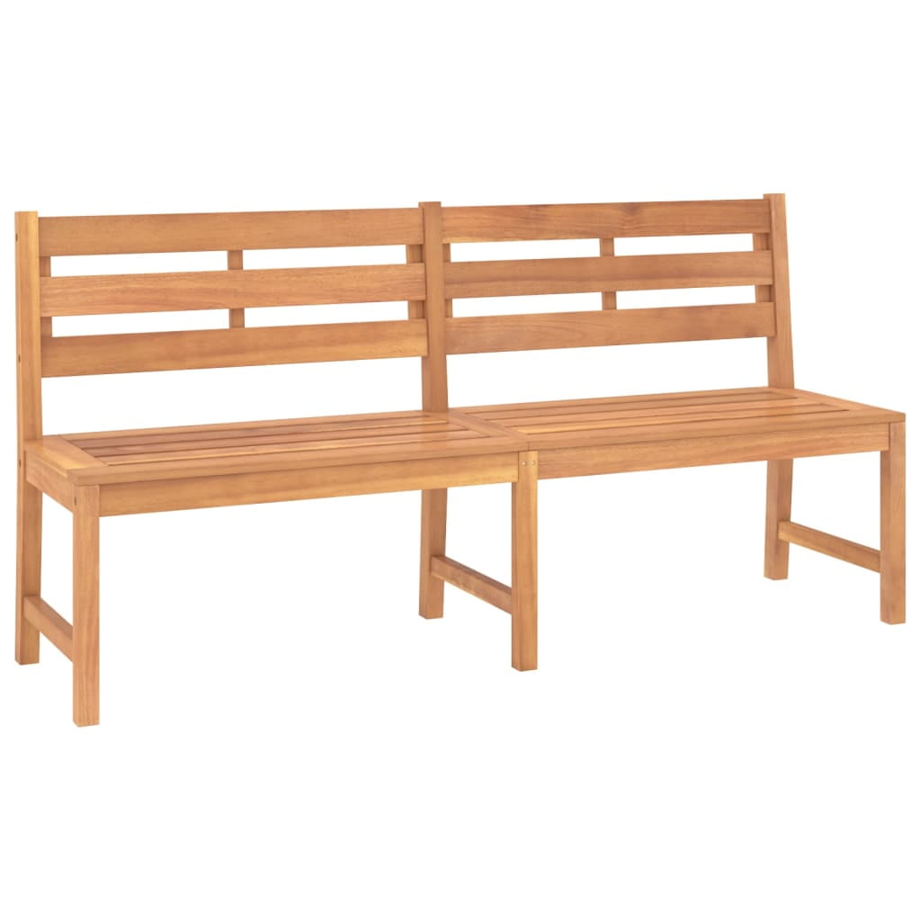 vidaXL Outdoor Patio Bench Garden Park Bench with Backrest Solid Wood ...
