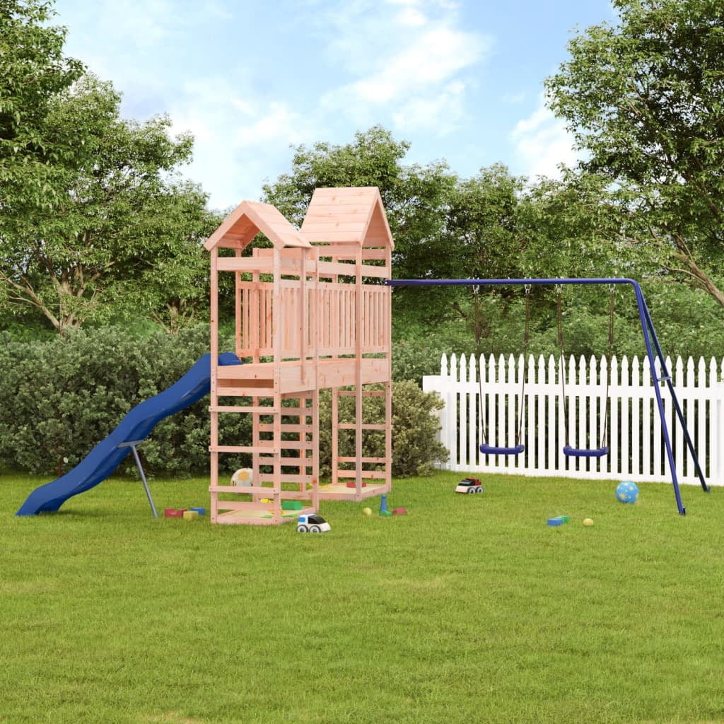 vidaXL Outdoor Playset Solid Wood Douglas - Walmart.com