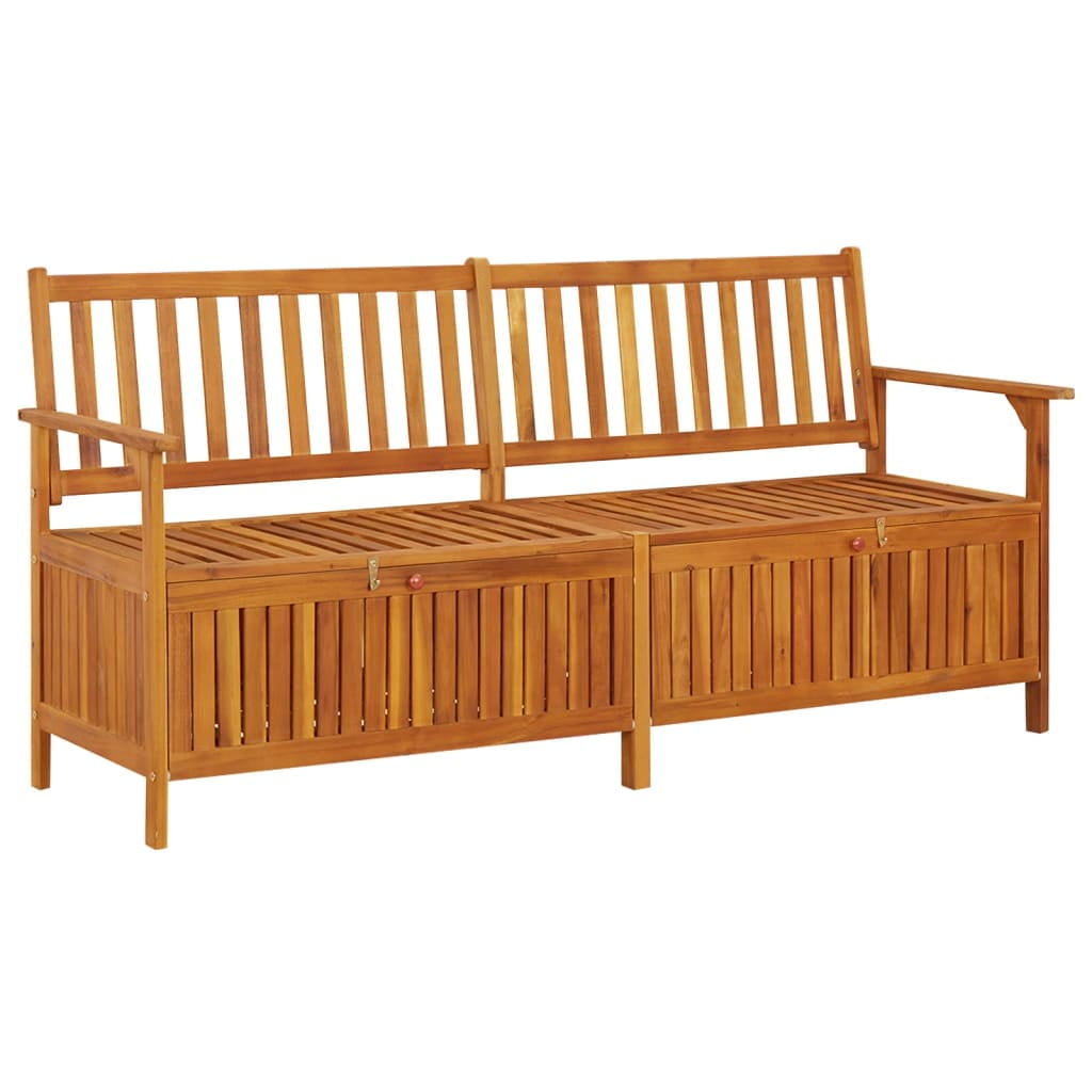 vidaXL Solid Acacia Wood Outdoor Storage Bench Deck Box for Patio ...