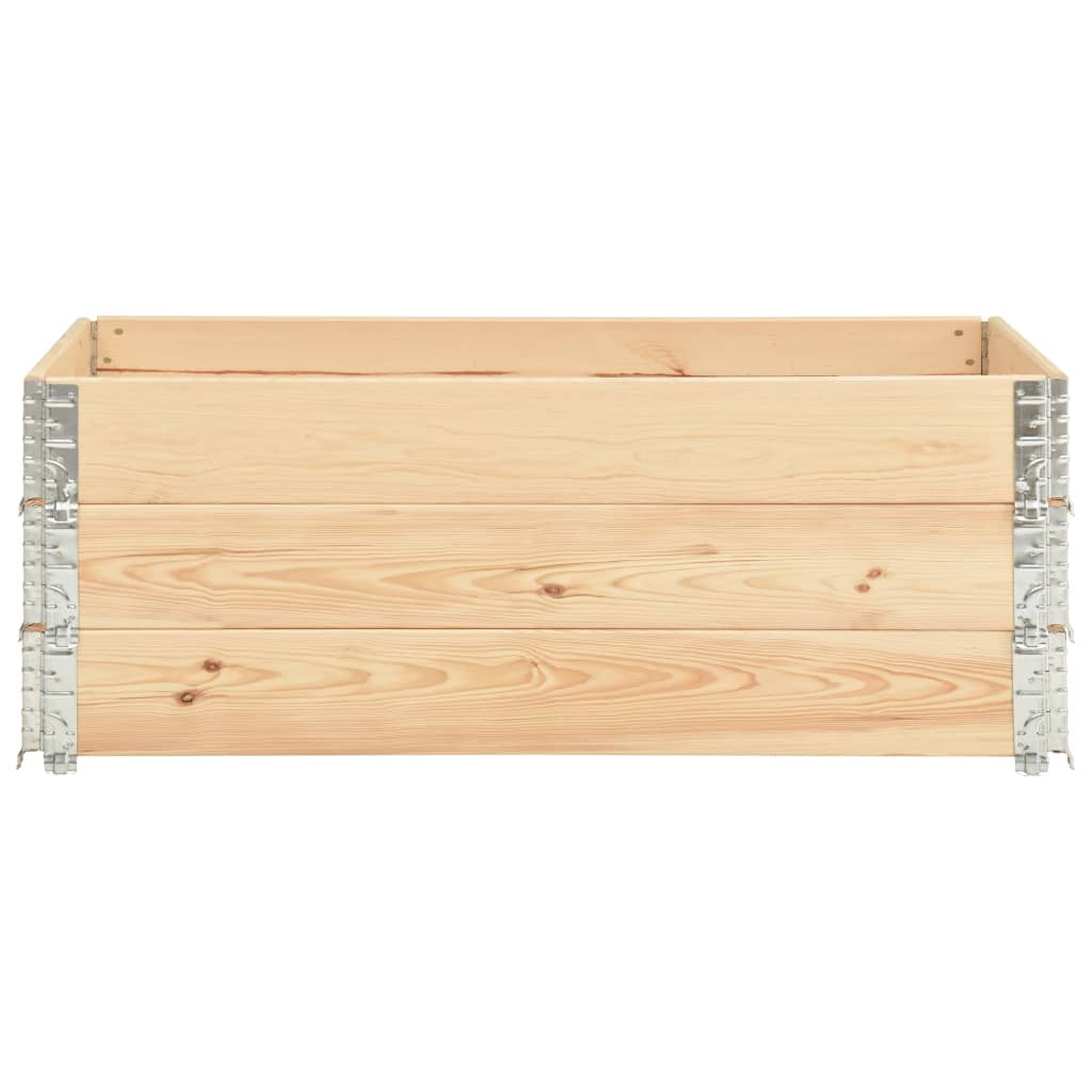 vidaXL Pallet Collars 3 pcs 19.7"x59.1" Solid Pine Wood - Walmart ...