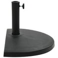 vidaXL Parasol Base Half Round Polyresin 33.1 lb Black - Walmart.com
