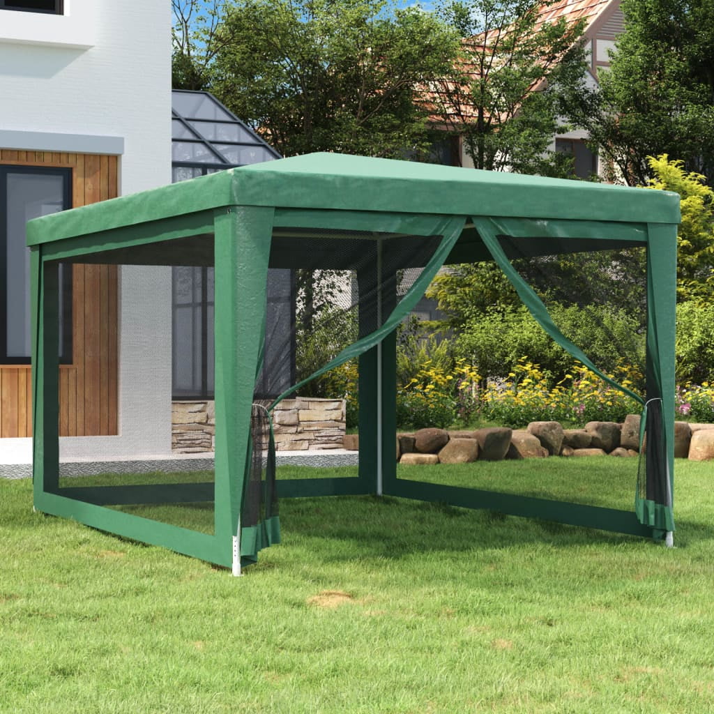 vidaXL Party Tent Outdoor Canopy Tent Gazebo Marquee with 4 Mesh ...