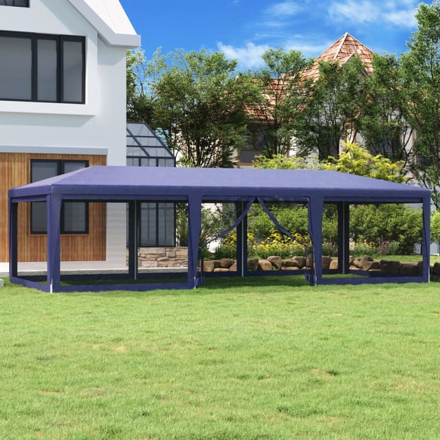 vidaXL Party Tent Outdoor Canopy Tent Gazebo Marquee with 4 Mesh ...