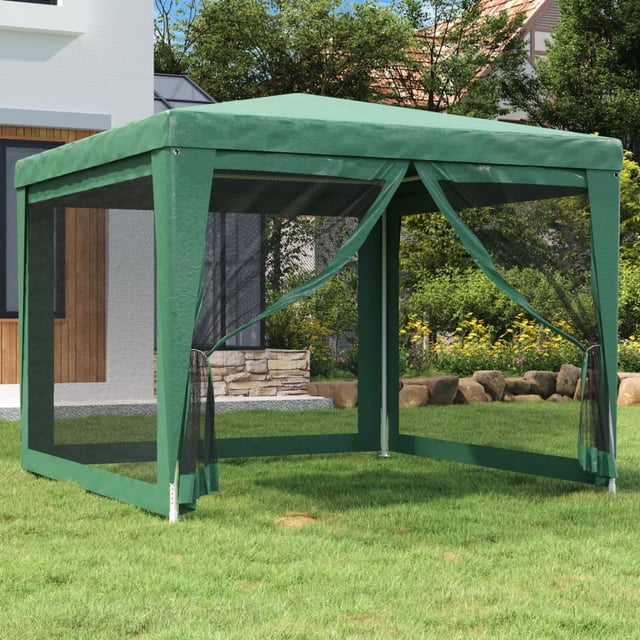 vidaXL Party Tent Outdoor Canopy Tent Gazebo Marquee with 4 Mesh ...