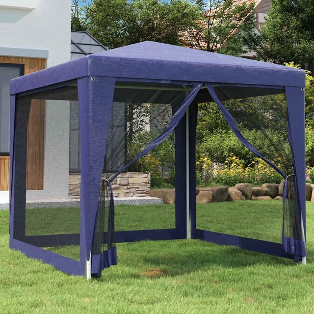 vidaXL Party Tent Outdoor Canopy Tent Gazebo Marquee with 4 Mesh ...