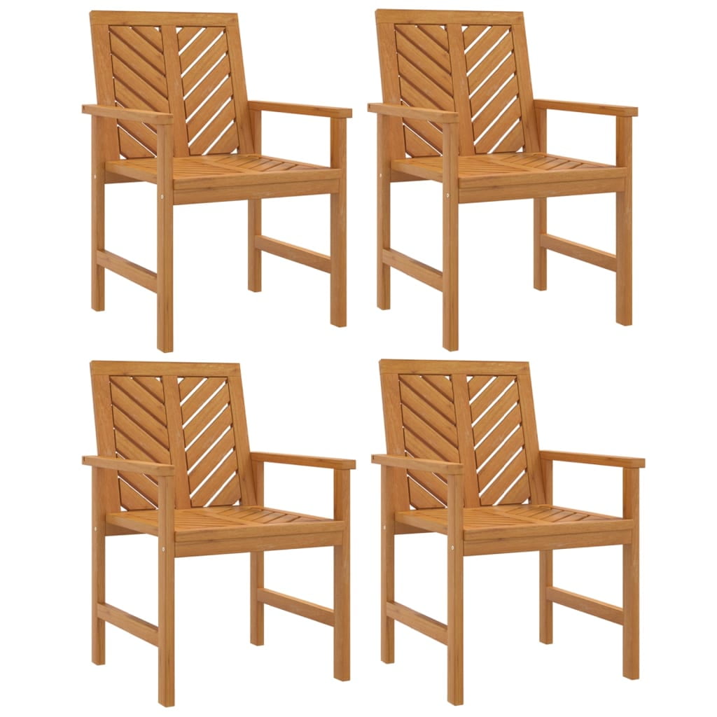 vidaXL Patio Chair Outdoor Patio Furniture Dining Chair Solid Wood ...