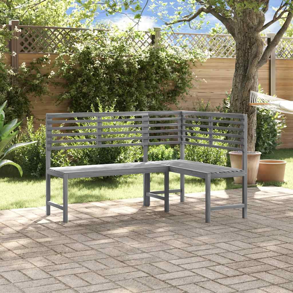 vidaXL Patio Corner Bench, Outdoor Wooden Bench, Solid Acacia Wood, 39. ...