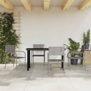 Stanton Rectangular Dining Set Black and Grey - Walmart.com