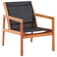 vidaXL Patio Lounge Chair Garden Chair Solid Wood Eucalyptus and ...