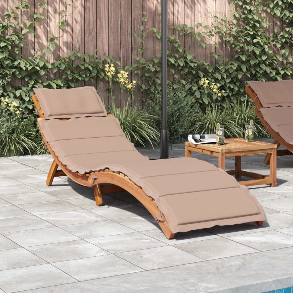 vidaXL Patio Lounge Chair Outdoor Sunbed Folding Sunlounger Solid ...