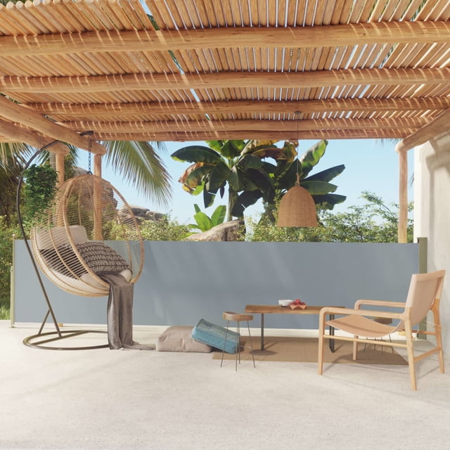 vidaXL Patio Retractable Side Awning Sun Protection Balcony Privacy ...