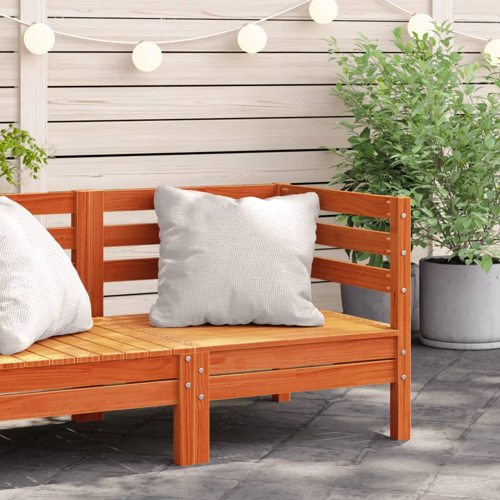 vidaXL Patio Sofa Corner Wax Brown Solid Wood Pine - Walmart.com