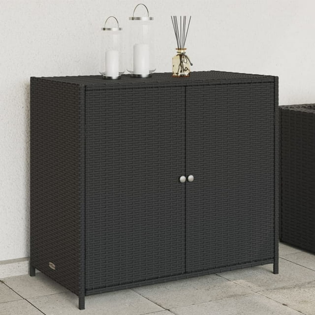 vidaXL Patio Storage Cabinet Box Outdoor Garden Tool Organizer Poly ...
