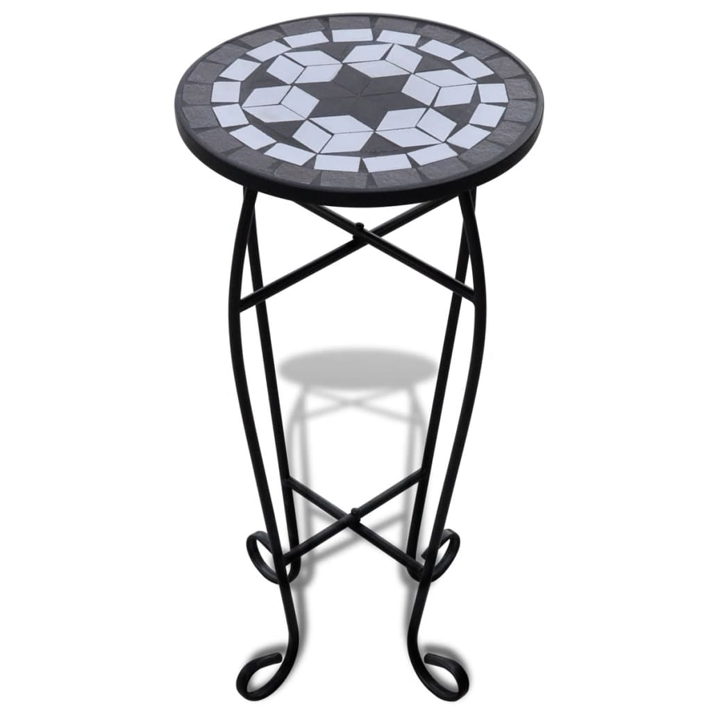vidaXL Plant Stand Mosaic Table Patio Flower Pot Stand for Hall Patio ...