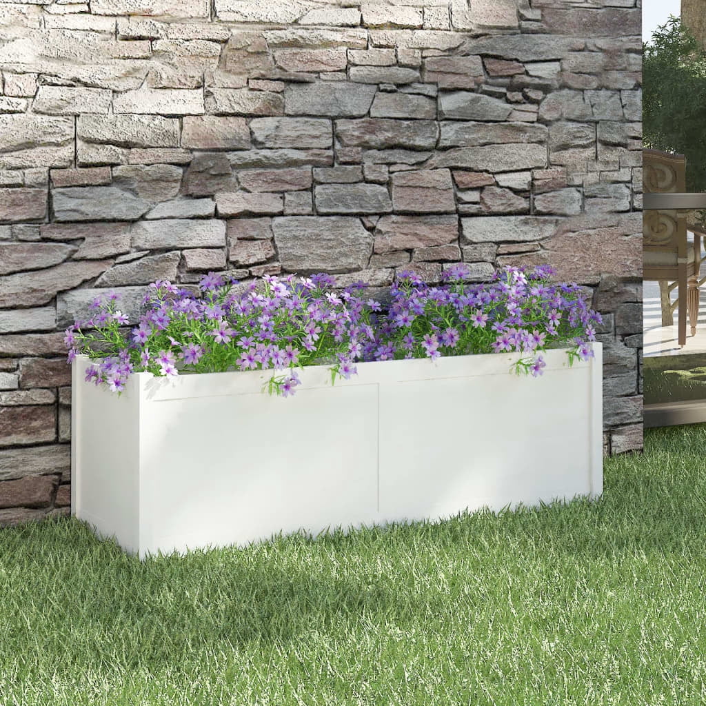 vidaXL Planter Patio Outdoor Raised Garden Bed Flower Box Solid Wood ...