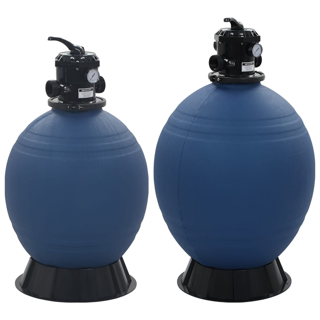 vidaXL Pool Sand Filter with 6 Position Valve Above Ground Pool Sand ...