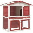 vidaXL Rabbit Hutch Bunny Cage with Pull Out Tray Pet House Solid Pine ...