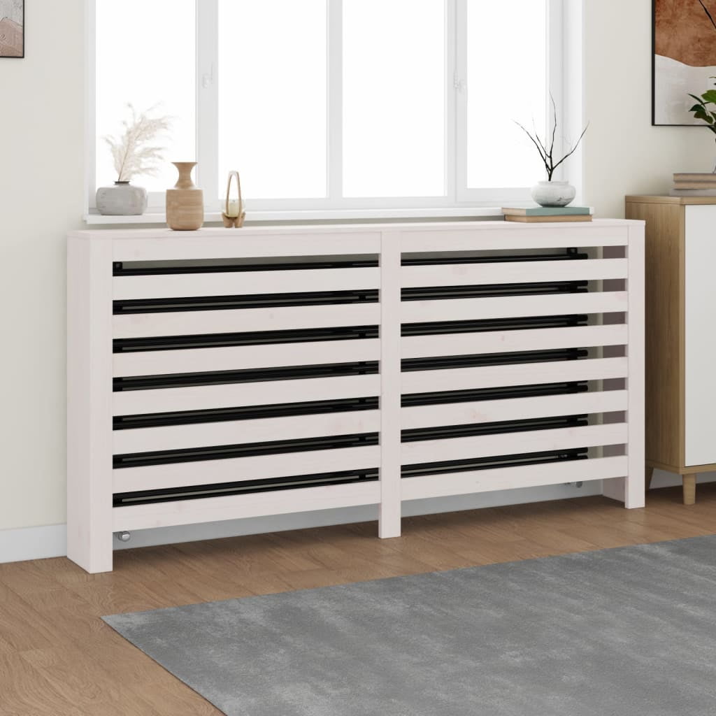vidaXL Radiator Cover Office Heating Cabinet Cupboard Shelf Solid Wood ...