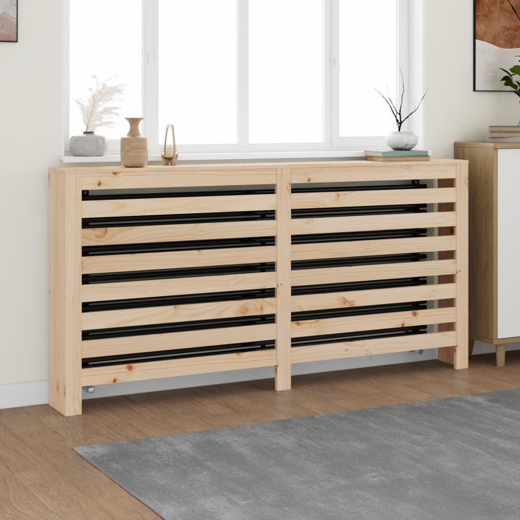 vidaXL Radiator Cover Office Heating Cabinet Cupboard Shelf Solid Wood ...