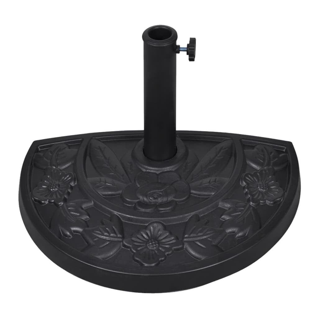 vidaXL Resin Half Round Parasol Base - Walmart.com