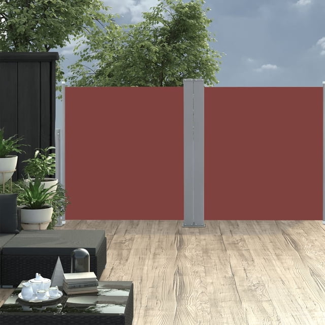 vidaXL Retractable Side Awning Folding Privacy Screen Outdoor Divider ...