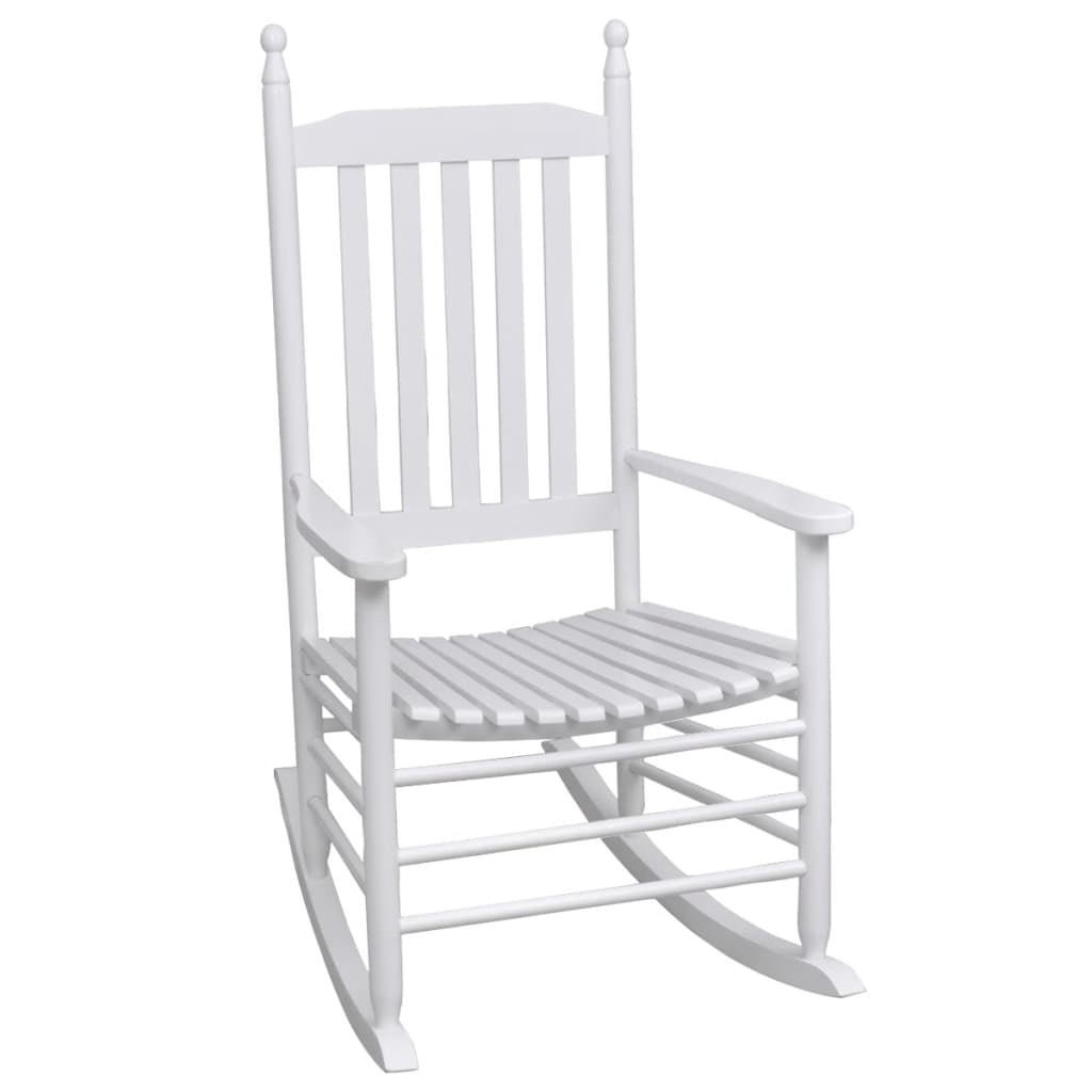 vidaXL Vintage-Inspired Wooden Rocking Chair for Outdoor Patio or ...