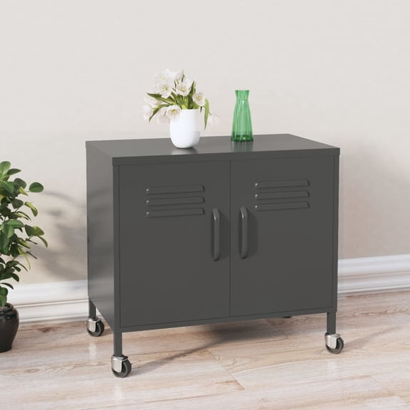 vidaXL Storage Cabinet Freestanding File Cabinet with Shelves for ...