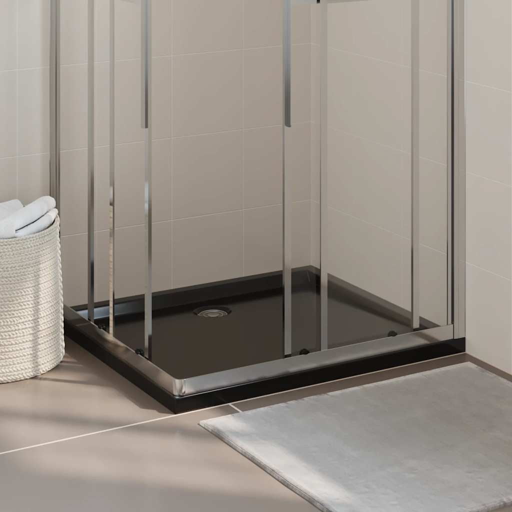 vidaXL Shower Base Pan with Center Drain Shower Tray Bath Pan ABS ...