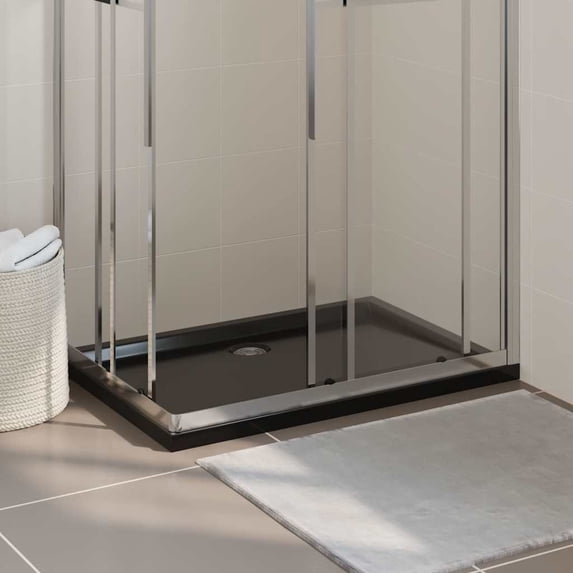 vidaXL Rectangular Shower Base Pan with Center Drain, ABS - Walmart.com