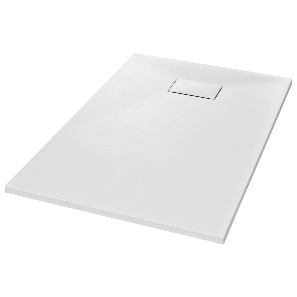 vidaXL Shower Base Pan with Center Drain Shower Tray Bath Pan SMC ...