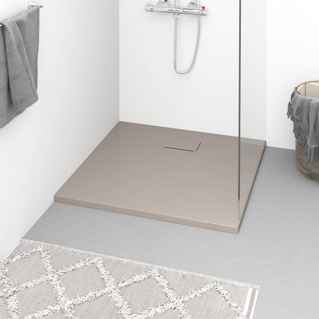 vidaXL Shower Base Pan with Center Drain Shower Tray Bath Pan SMC ...