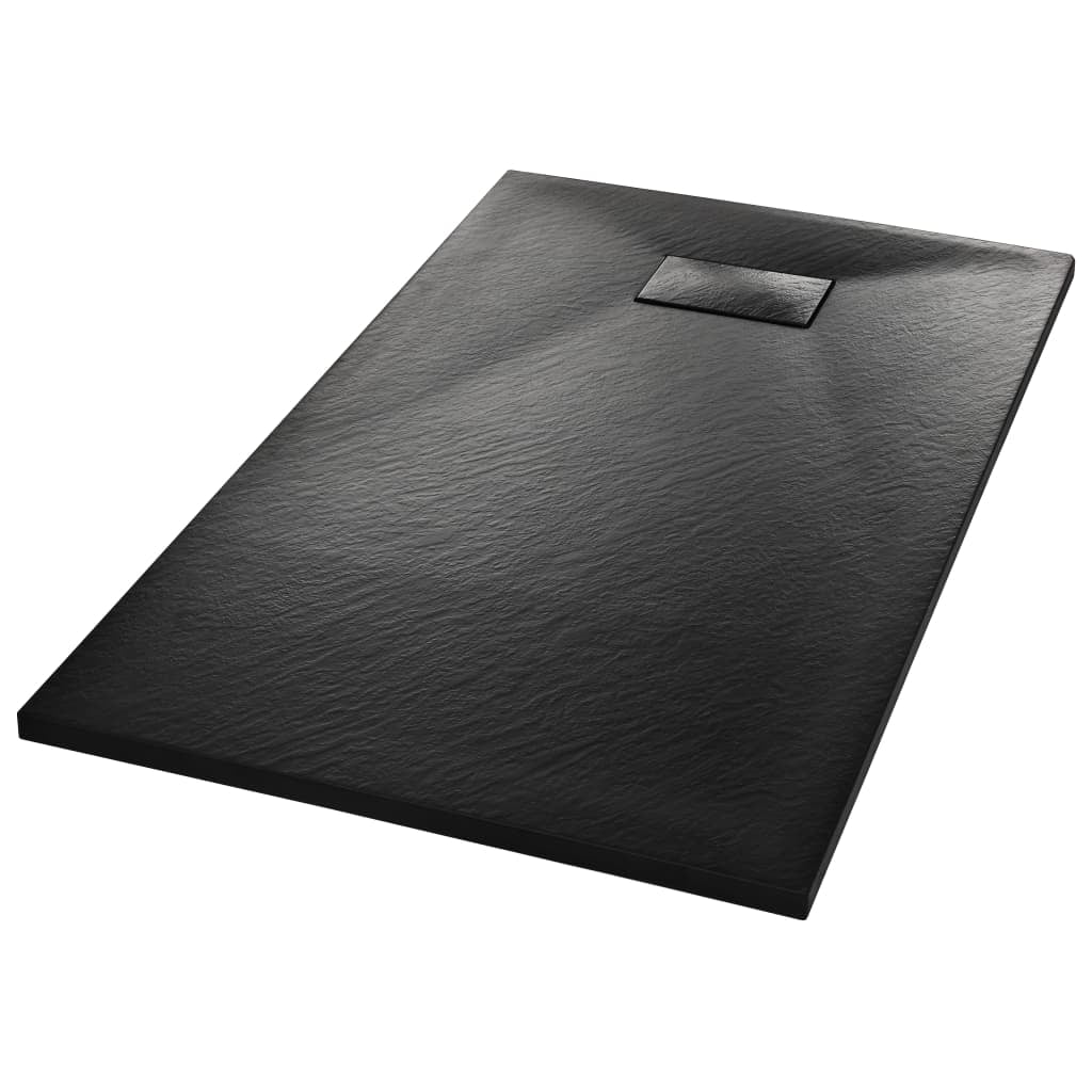 vidaXL Shower Base Pan with Center Drain Shower Tray Bath Pan SMC ...