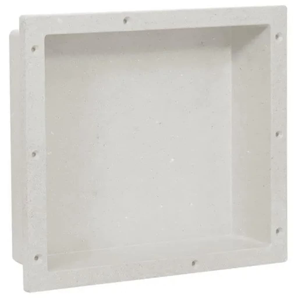 vidaXL Bathroom Shower Niche Matt White 16.1"x14.2"x3.9", Durable SMC ...
