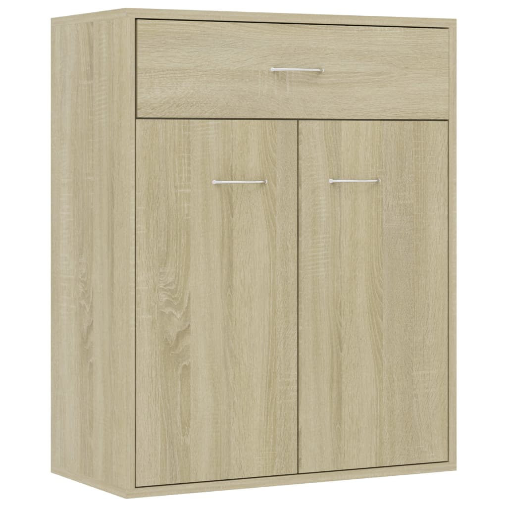 vidaXL Sideboard Cabinet with 2 Doors Storage Side Cabinet Engineered ...