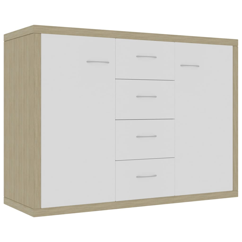 vidaXL Sideboard Cabinet with Drawers Storage Side Cabinet Engineered ...