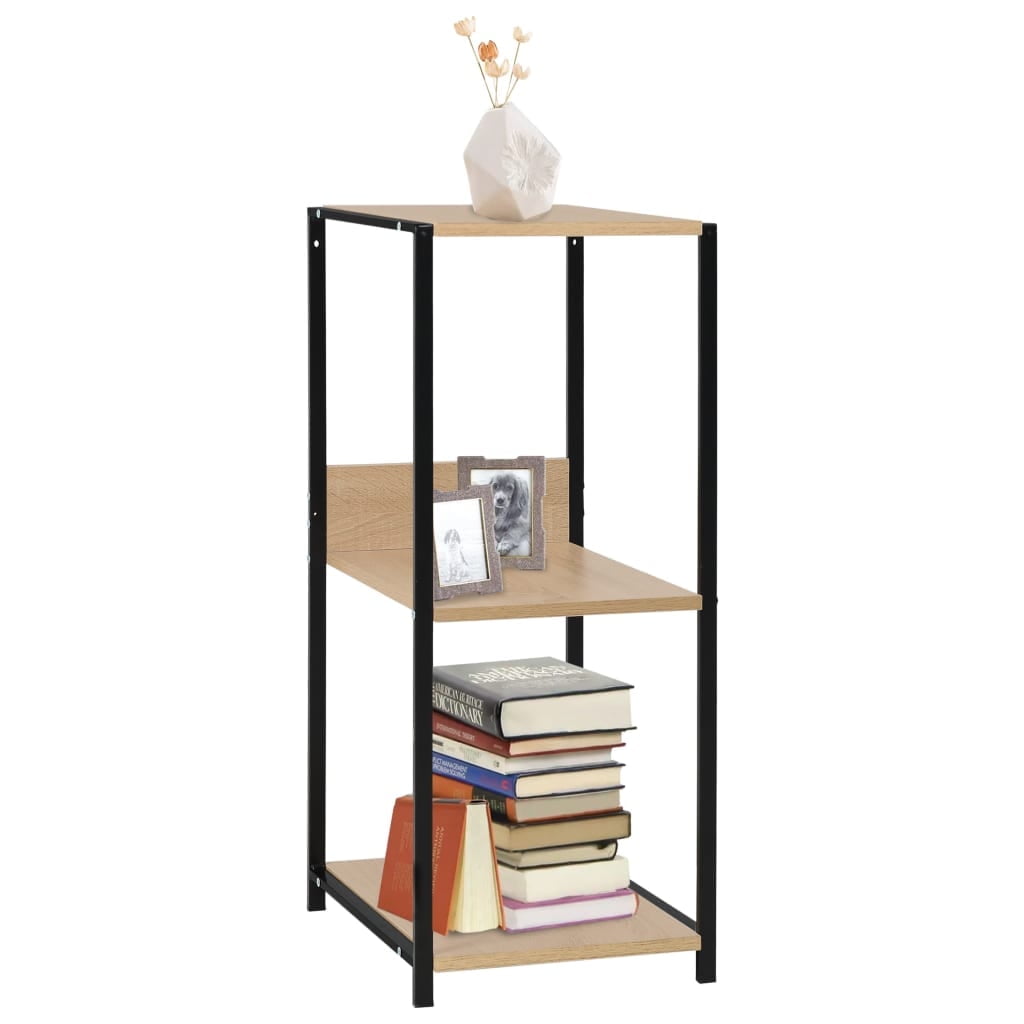 vidaXL Small Straight Book Shelf Storage Bookcase Furniture Engineered ...
