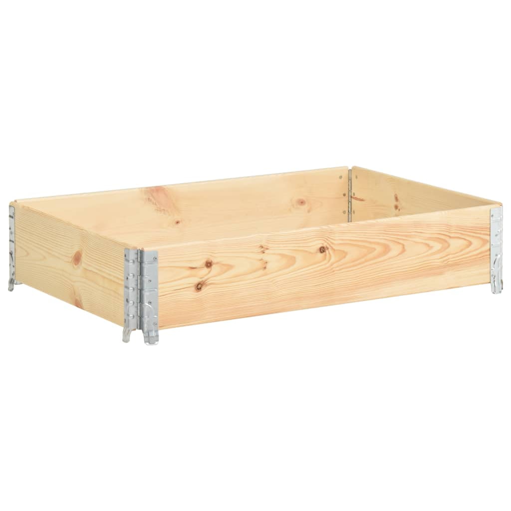 vidaXL Solid Wood Pine Pallet Collars Wooden Pallet Box Stacking Multi ...