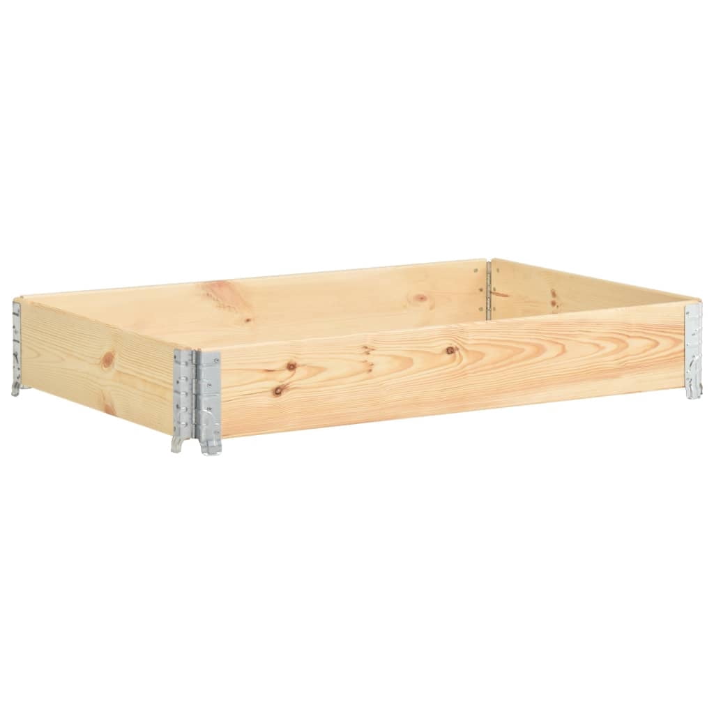 vidaXL Solid Wood Pine Pallet Collars Wooden Pallet Box Stacking Multi ...