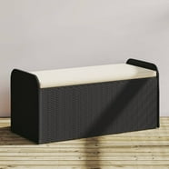 Rubbermaid Outdoor Patio Storage Bench, Resin, Olive & Sandstone ...