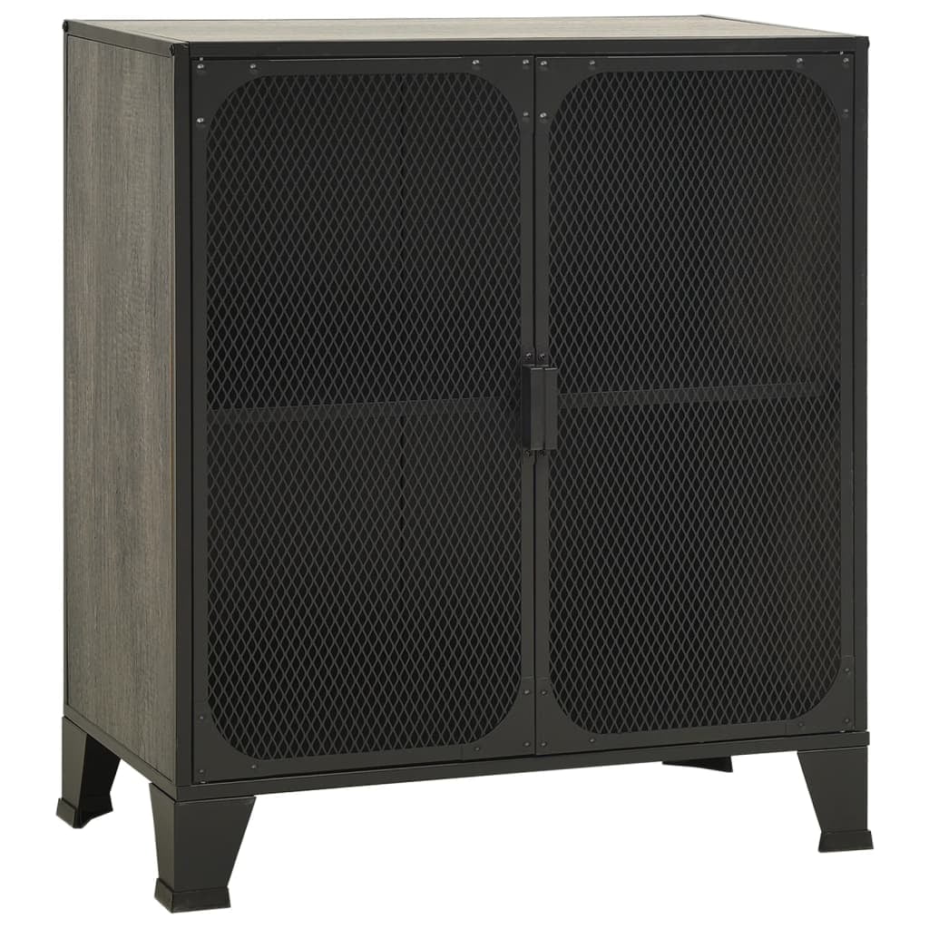 vidaXL Storage Cabinet File Cabinet with Doors for Living Room Metal ...