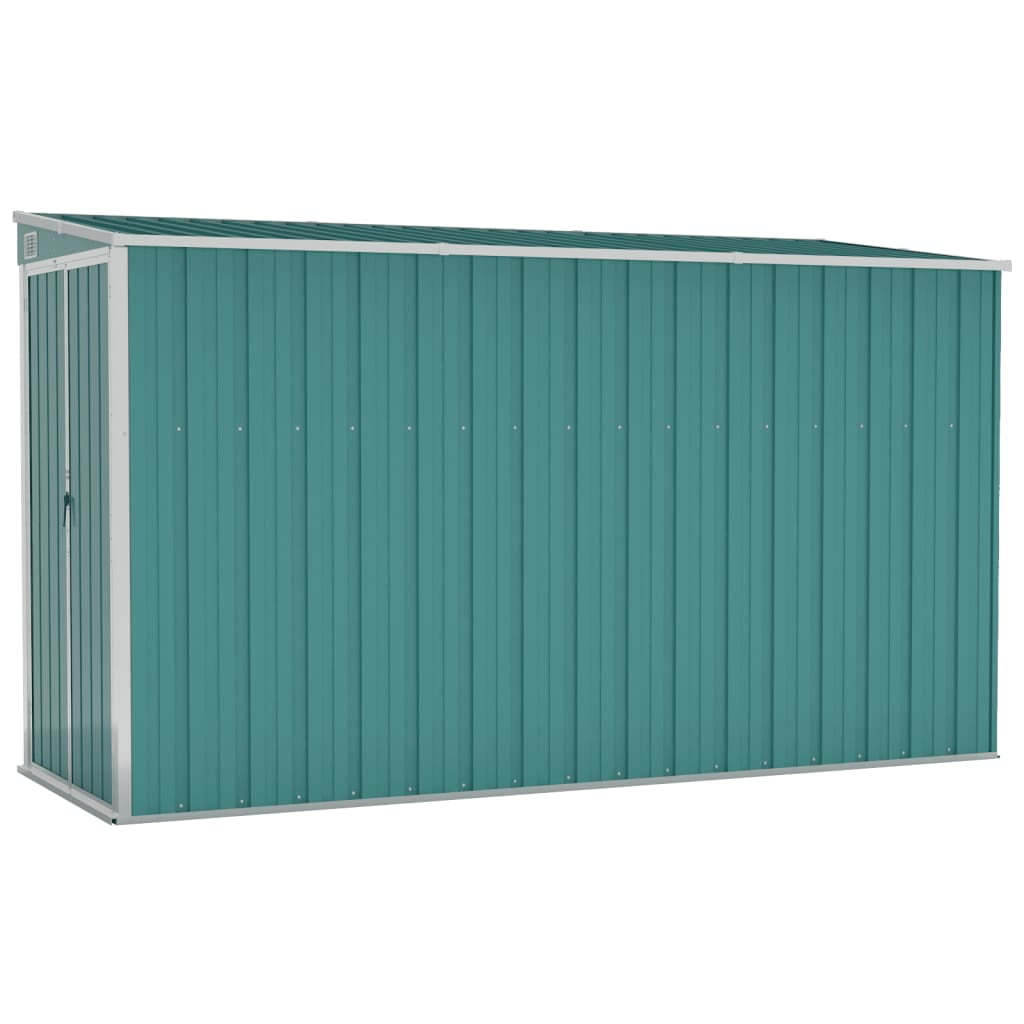 vidaXL Storage Shed Wall-mounted Garden Shed for Backyard Galvanized ...