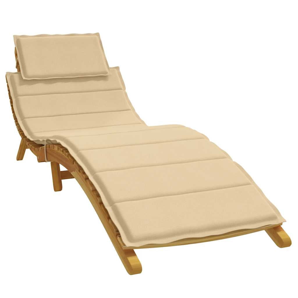 vidaXL Sun Lounger Cushion Sunbed Seating Pad Outdoor Patio Garden ...