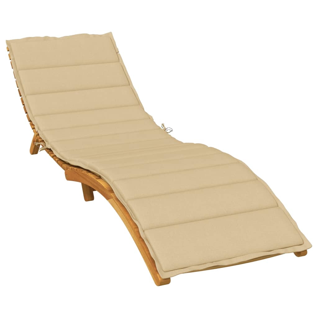 vidaXL Sun Lounger Cushion Sunbed Seating Pad Outdoor Patio Garden ...