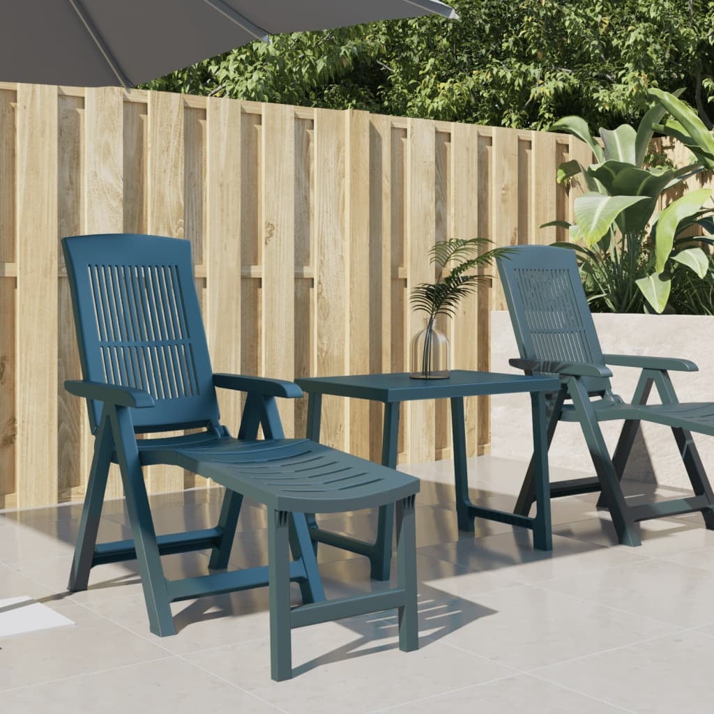 vidaXL Sun Lounger Patio Furniture Folding Outdoor Chaise Lounge Chair ...