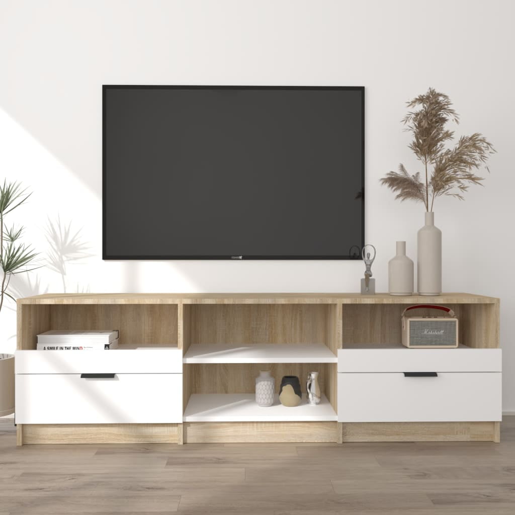 vidaXL TV Stand Sideboard Entertainment Center Media Unit Engineered ...