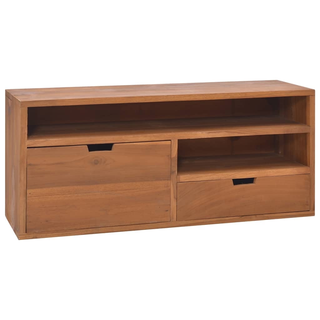 vidaXL TV Stand TV Unit Sideboard Home TV Console Media Unit Solid Teak ...