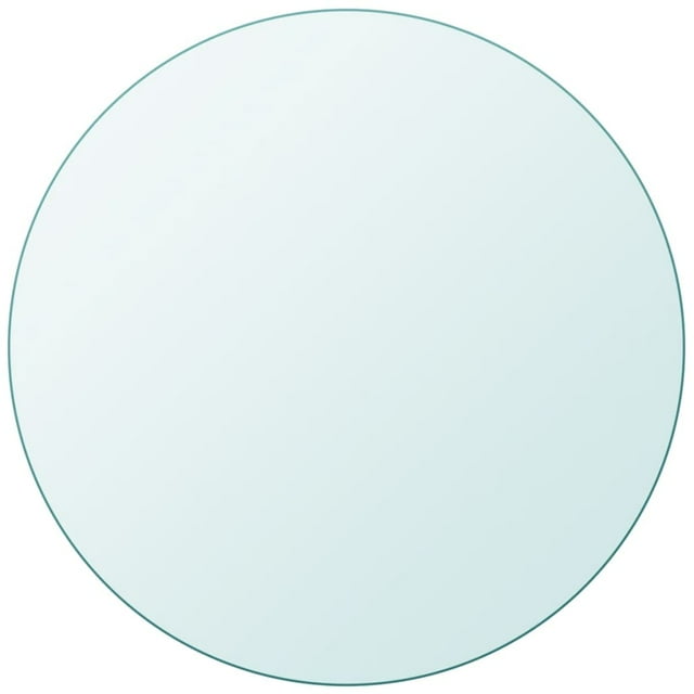 vidaXL Table Top Glass Top Round Table Top Replacement for Coffee Side ...